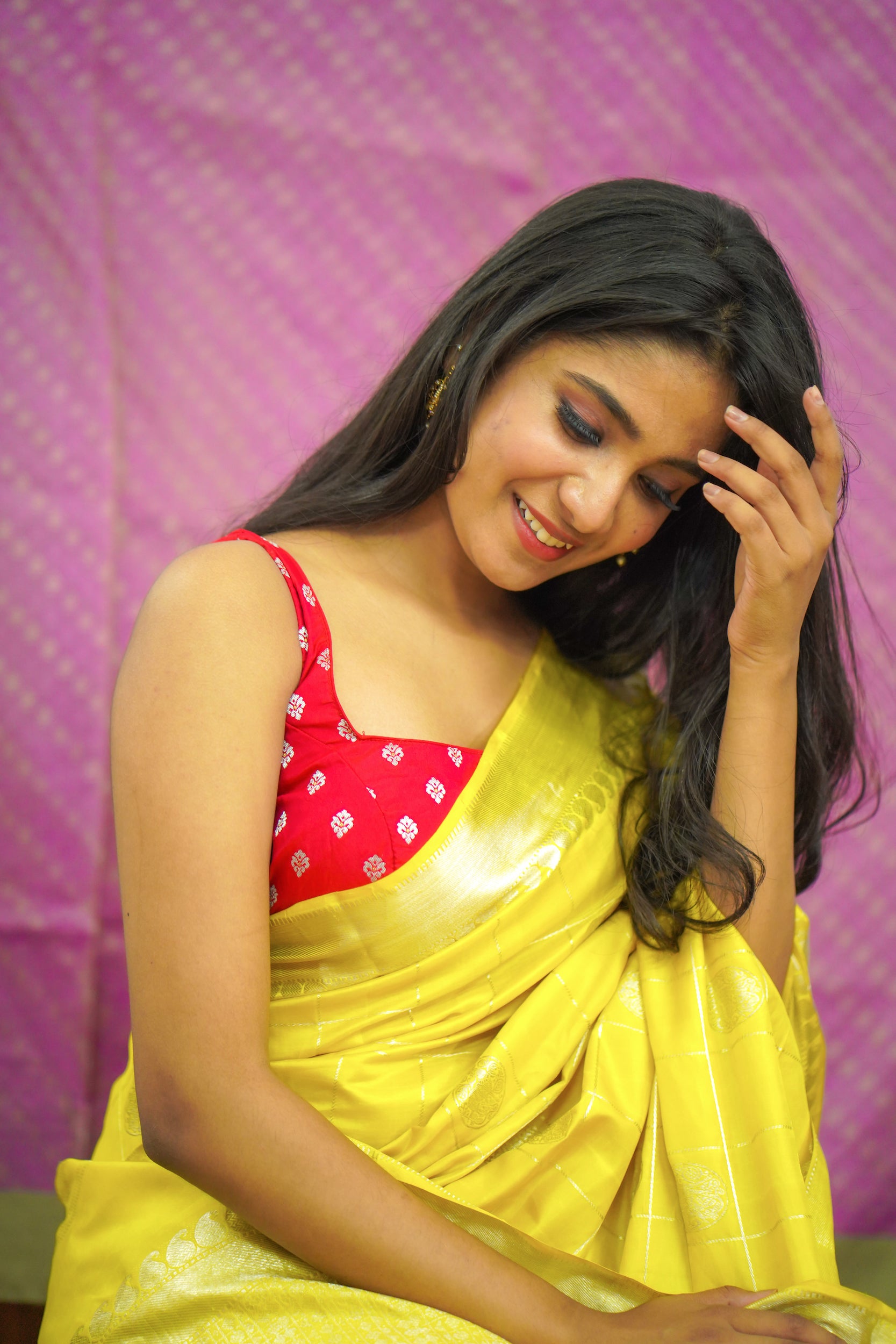 Red Banaras Blouse – YoshnasByEla